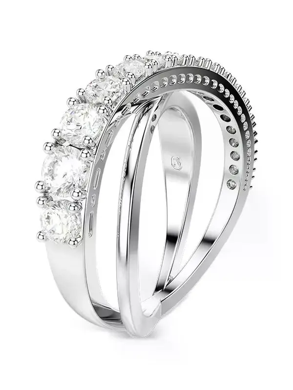 SWAROVSKI Hyperbola Crossover Crystal-embellished Ring