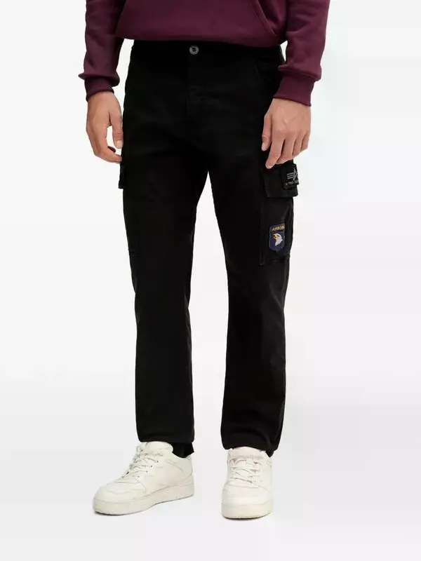 Alpha Industries Patch-detail Cargo Pants - Black