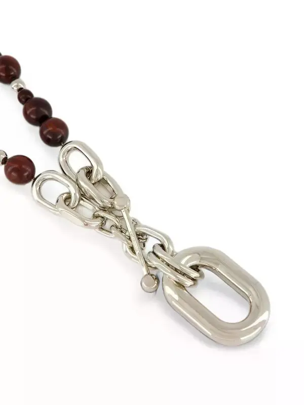 Rabanne Beaded Chain-link Necklace