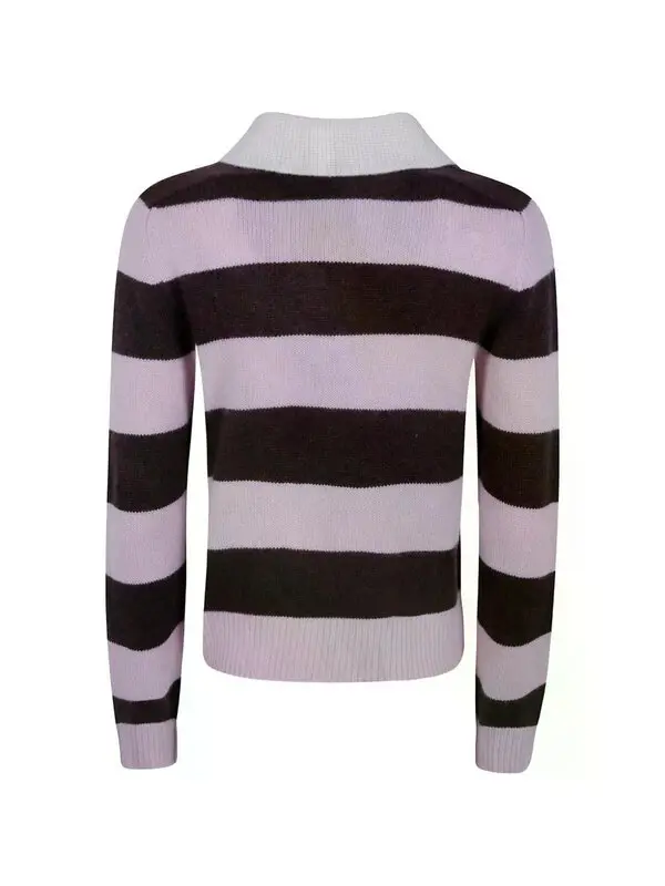 KUJTEN Striped Cashmere Sweater - Pink