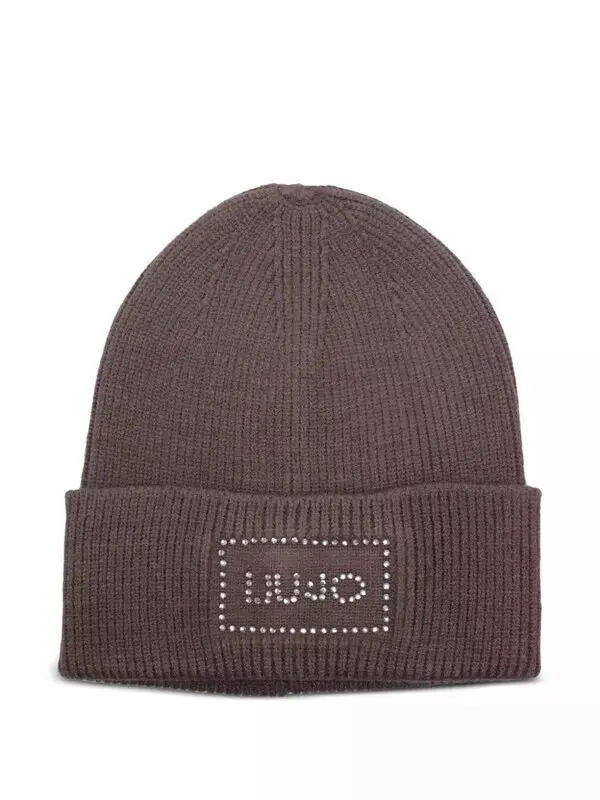 Liu Jo Logo Beanie - Brown