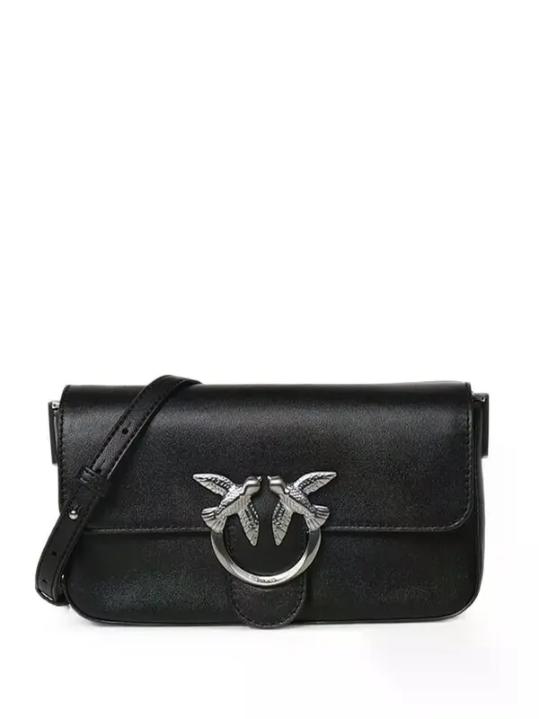 Pinko Love Birds Leather Shoulder Bag