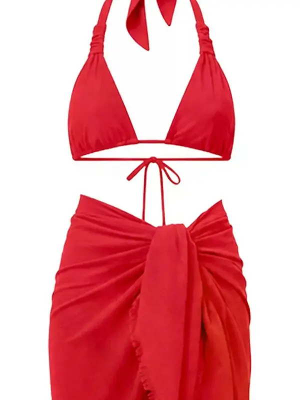 Seafolly Textured Fringed-trim Beach Wrap