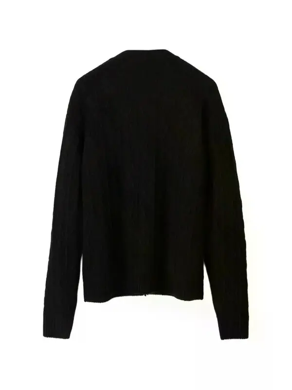 THE ROW Braided-knit Cashmere Cardigan