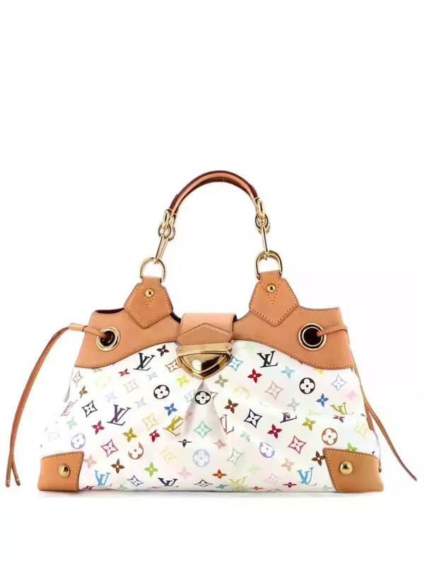 LOUIS VUITTON Monogram Multicolor Ursula Satchel - White