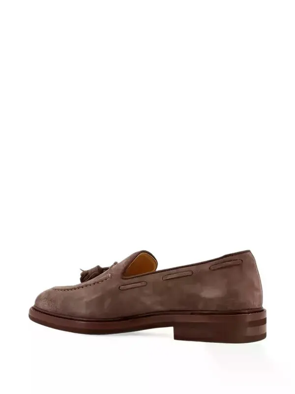 Brunello Cucinelli Tassel Suede Loafers