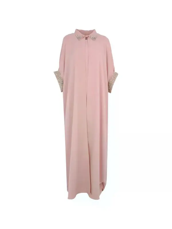 LOODYANA Embroidered Cape-style Maxi Dress