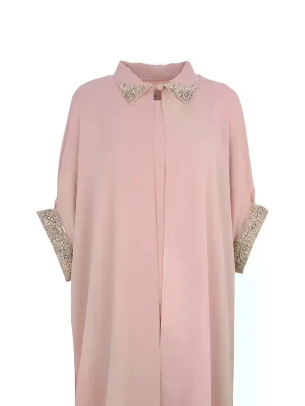 LOODYANA Embroidered Cape-style Maxi Dress