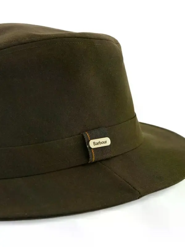 Barbour Logo Plaque Fedora Hat