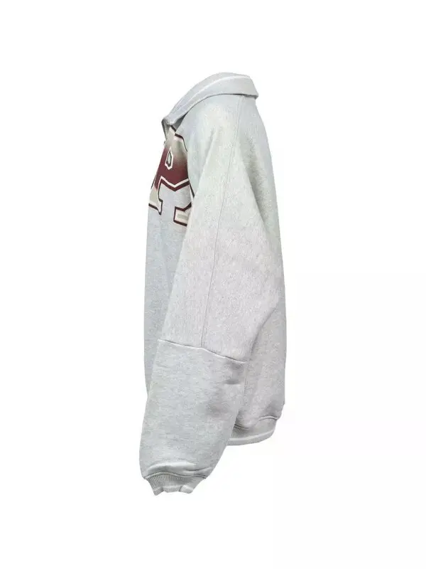 NAPA BY MARTINE ROSE Graphic-print Half-zip Sweater