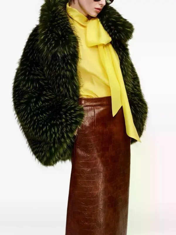 Essentiel Antwerp Kastanje Faux-fur Jacket