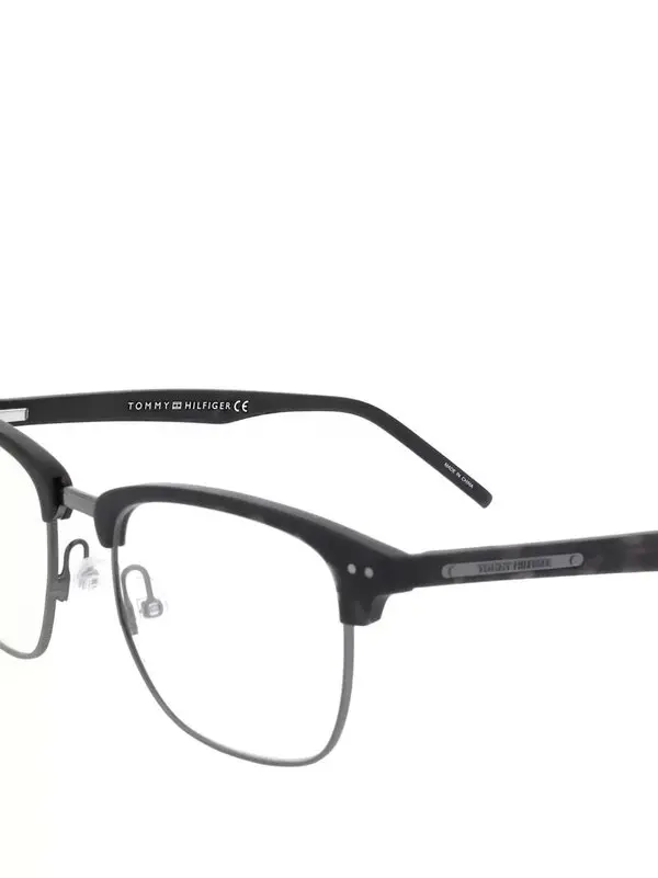 Tommy Hilfiger Tortoiseshell Effect Browline Eyeglasses