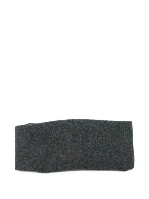 CORTANA Melange-effect Knitted Headband - Blue