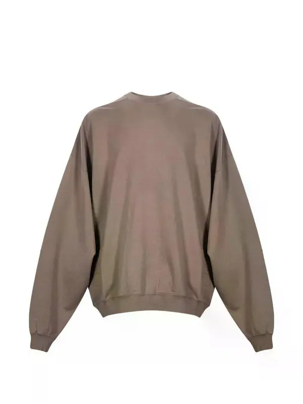 Rick Owens Crew Neck Drop Shoulder Sweater - Grey