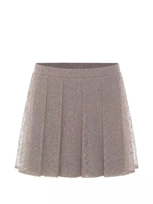 TWINSET Lace Miniskirt With Sequins