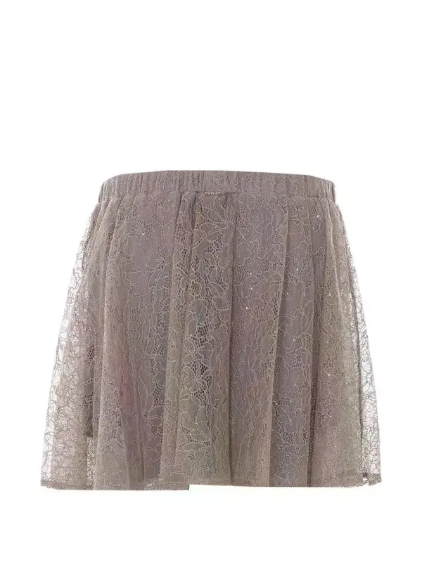 TWINSET Lace Miniskirt With Sequins