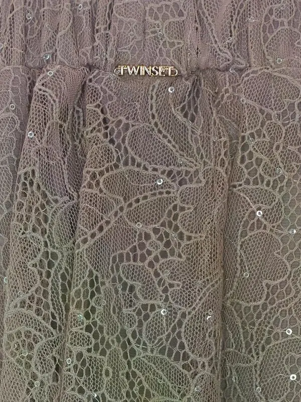 TWINSET Lace Miniskirt With Sequins
