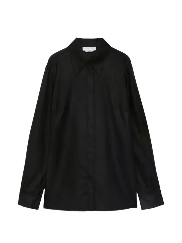 Gabriela Hearst Cruz Concealed-front Shirt - Black