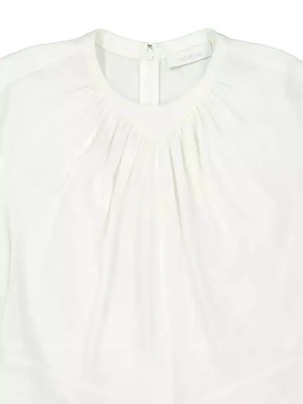 Rabanne Gathered Flared-sleeve Top