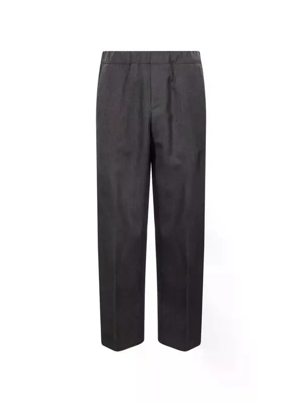 COSTUMEIN Elasticated-waistband Pressed-crease Trousers