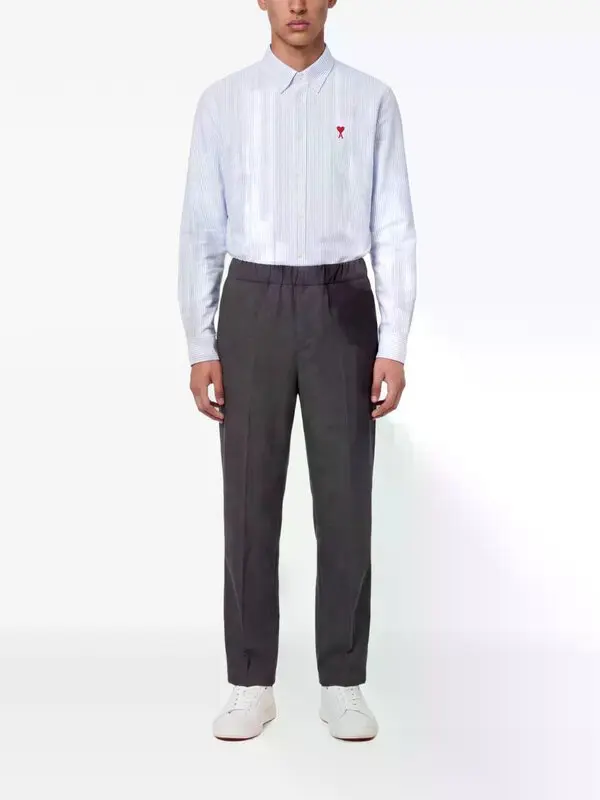 COSTUMEIN Elasticated-waistband Pressed-crease Trousers