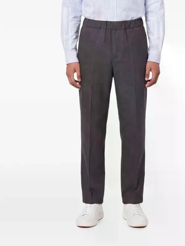 COSTUMEIN Elasticated-waistband Pressed-crease Trousers