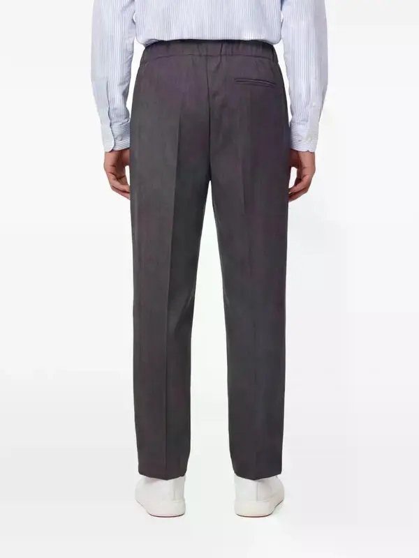 COSTUMEIN Elasticated-waistband Pressed-crease Trousers