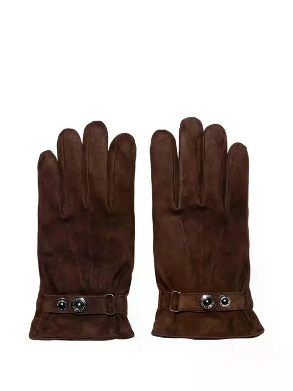 LOTTUSSE Montreal Press-stud Gloves - Brown