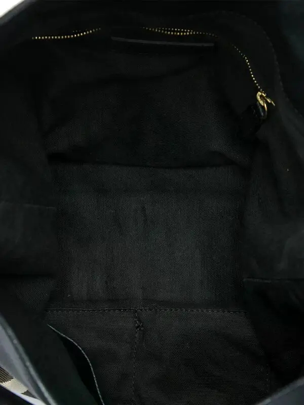 Burberry 2000-2017 Medium Mega Check Canvas And Leather Sycamore Hobo Satchel