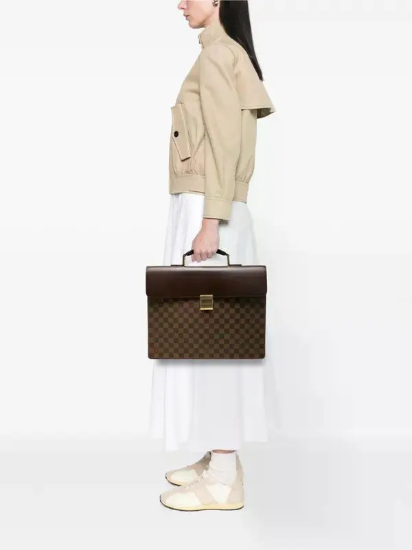 LOUIS VUITTON 2004 Damier Ebene Altona Pm Business Bag