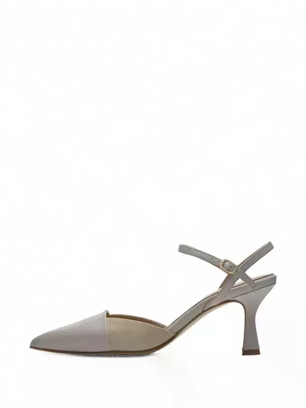 LOTTUSSE Rose Leather Slingback Pumps