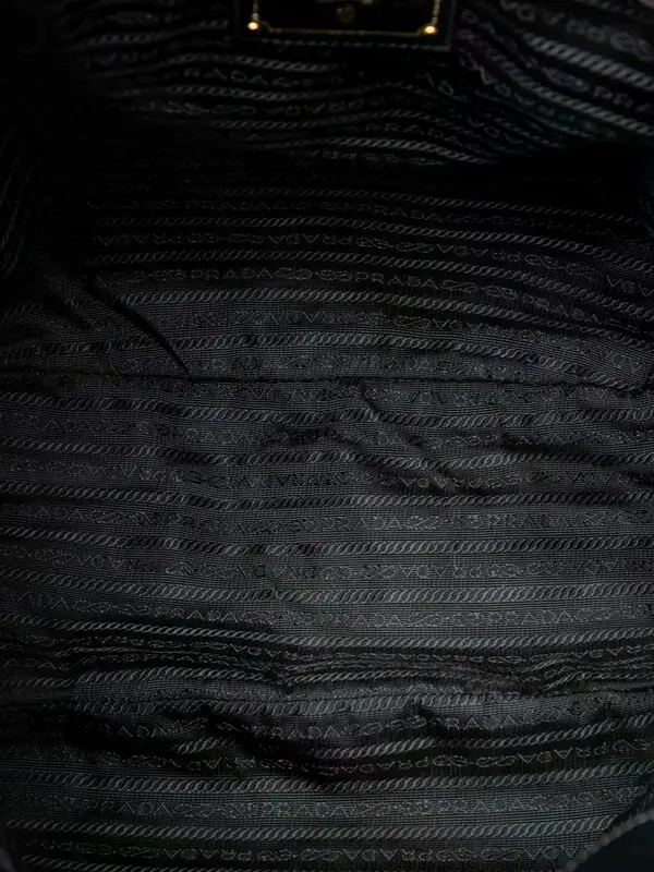 Prada 2010-2026 Tessuto Canapa Logo Tote Bag