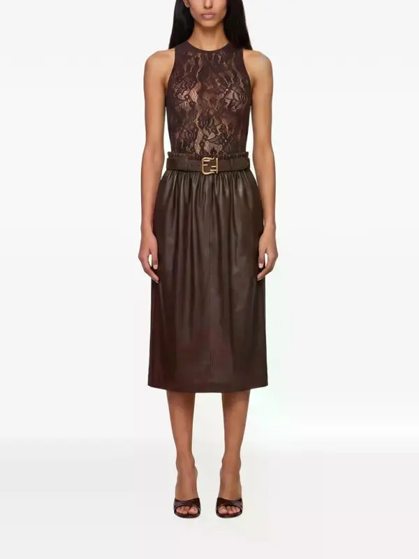 Wolford Dark Floral Lace Bodysuit