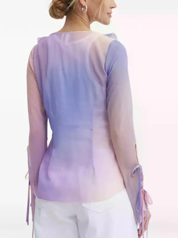 RÉSUMÉ Ruffled Tie-fastening Top