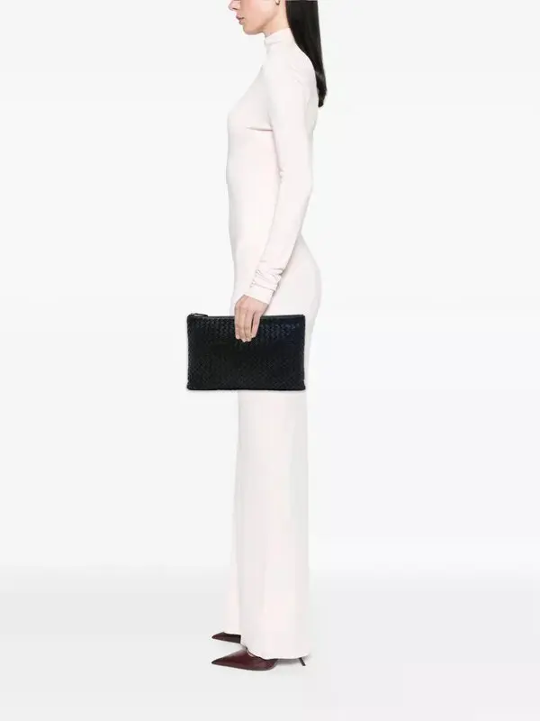 Bottega Veneta 2012-2026 Nappa Intrecciato Clutch Bag - Black