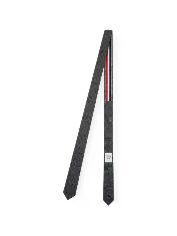 Thom Browne High-twist Wool Prince Of Wales Neck Tie