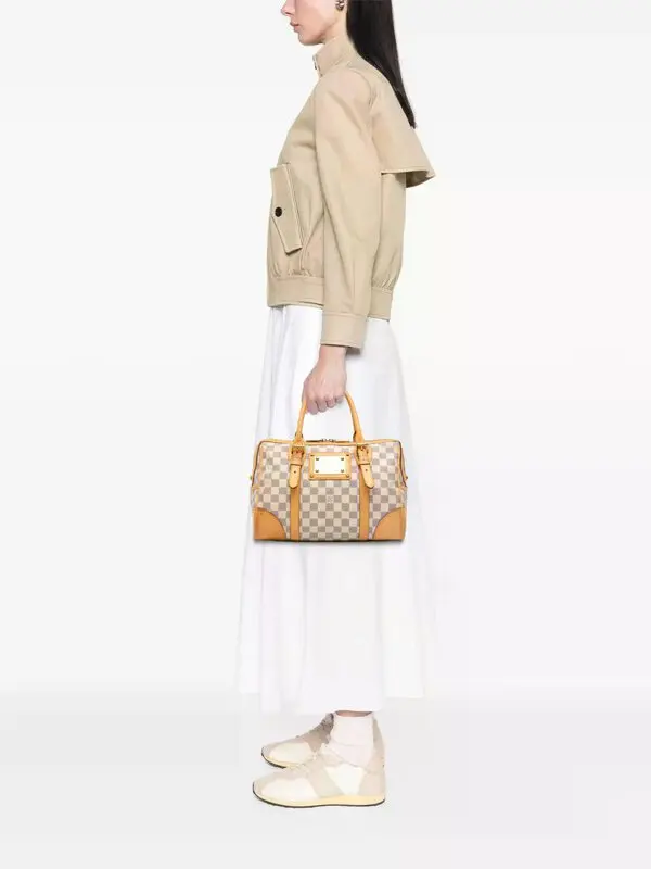 LOUIS VUITTON 2007 Damier Azur Berkeley Handbag - White
