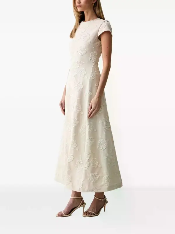 ROTATE BY BIRGER CHRISTENSEN Cap-sleeve Maxi Dress