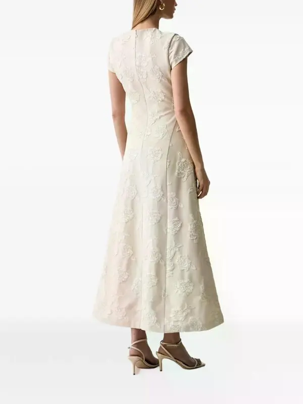 ROTATE BY BIRGER CHRISTENSEN Cap-sleeve Maxi Dress