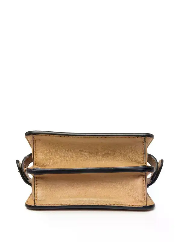 Fendi Nano Calfskin Peekaboo Iseeu Maxi Handle Satchel - Brown