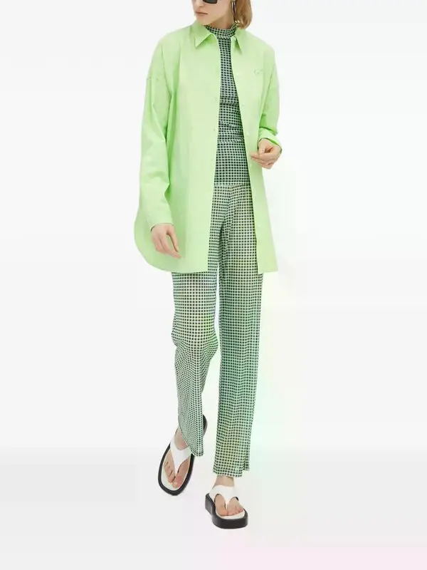 RÉSUMÉ Gingham Print Mesh T-shirt
