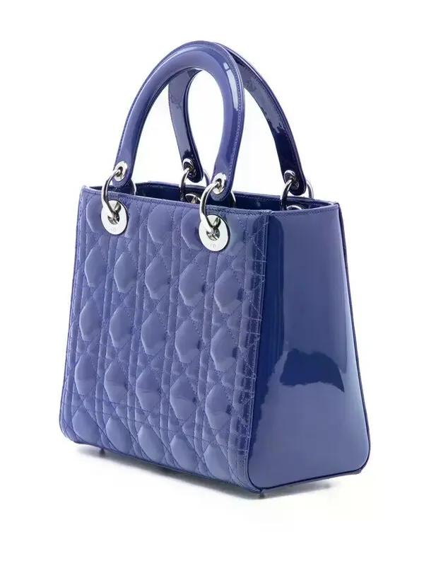 Dior 2015 Medium Patent Cannage Lady Satchel