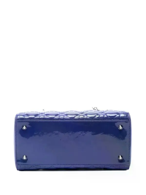 Dior 2015 Medium Patent Cannage Lady Satchel