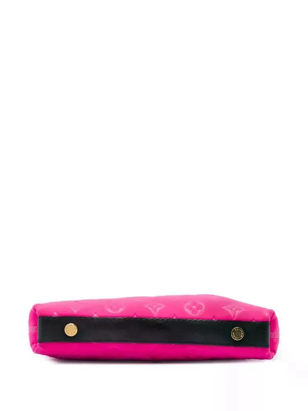 LOUIS VUITTON Monogram Embossed Neoprene Scuba Clutch Bag