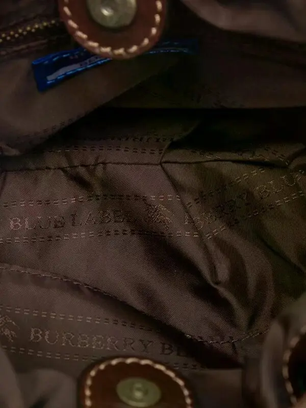 Burberry Supernova Check Wool Drawstring Crossbody Bag