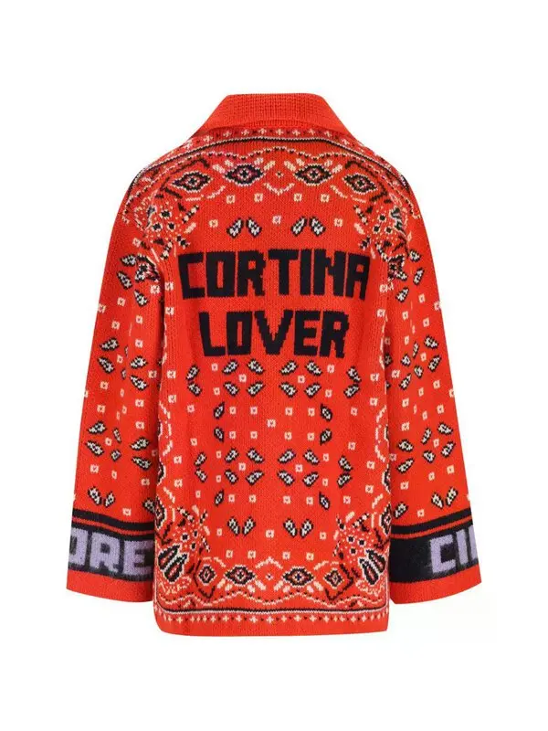 Giada Benincasa Soho Intarsia-knit Button-down Cardigan - Red