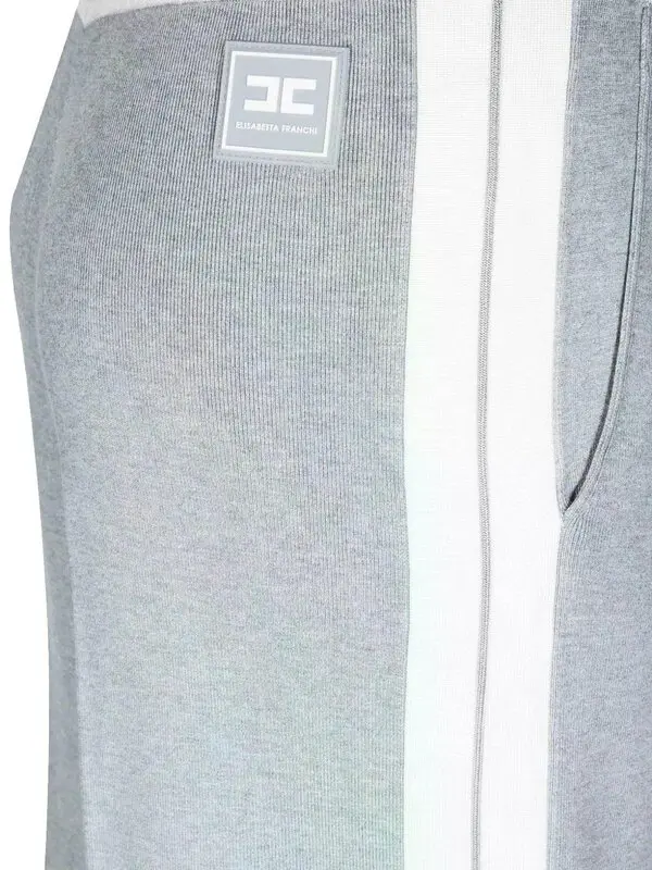 Elisabetta Franchi Knit Trousers With Logo