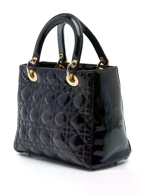 Dior 2011 Medium Patent Cannage Lady Satchel
