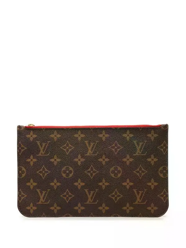 LOUIS VUITTON 2018 Monogram Neverfull Mm Pouch - Brown