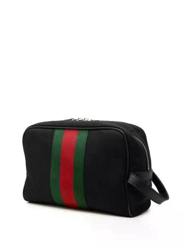 Gucci 2016-2026 Techno Canvas Web Clutch Bag - Black